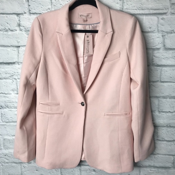 Philosophy | Jackets & Coats | Philosophy Blush Pink Blazer | Poshmark